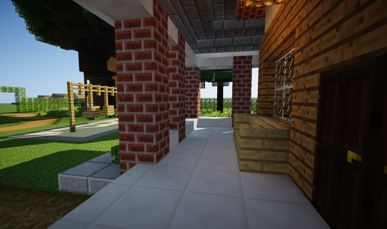 Montana Red Brick Country House Minecraft Map