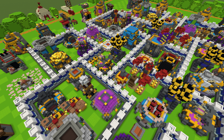 Clash of Clans | MAXED TH12 Base Minecraft Map