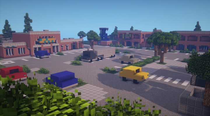 Retail Row in Minecraft! Minecraft Map