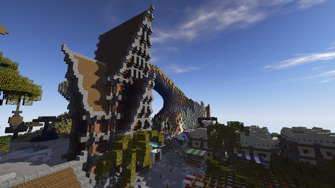 Medieval/Desert Town Minecraft Map