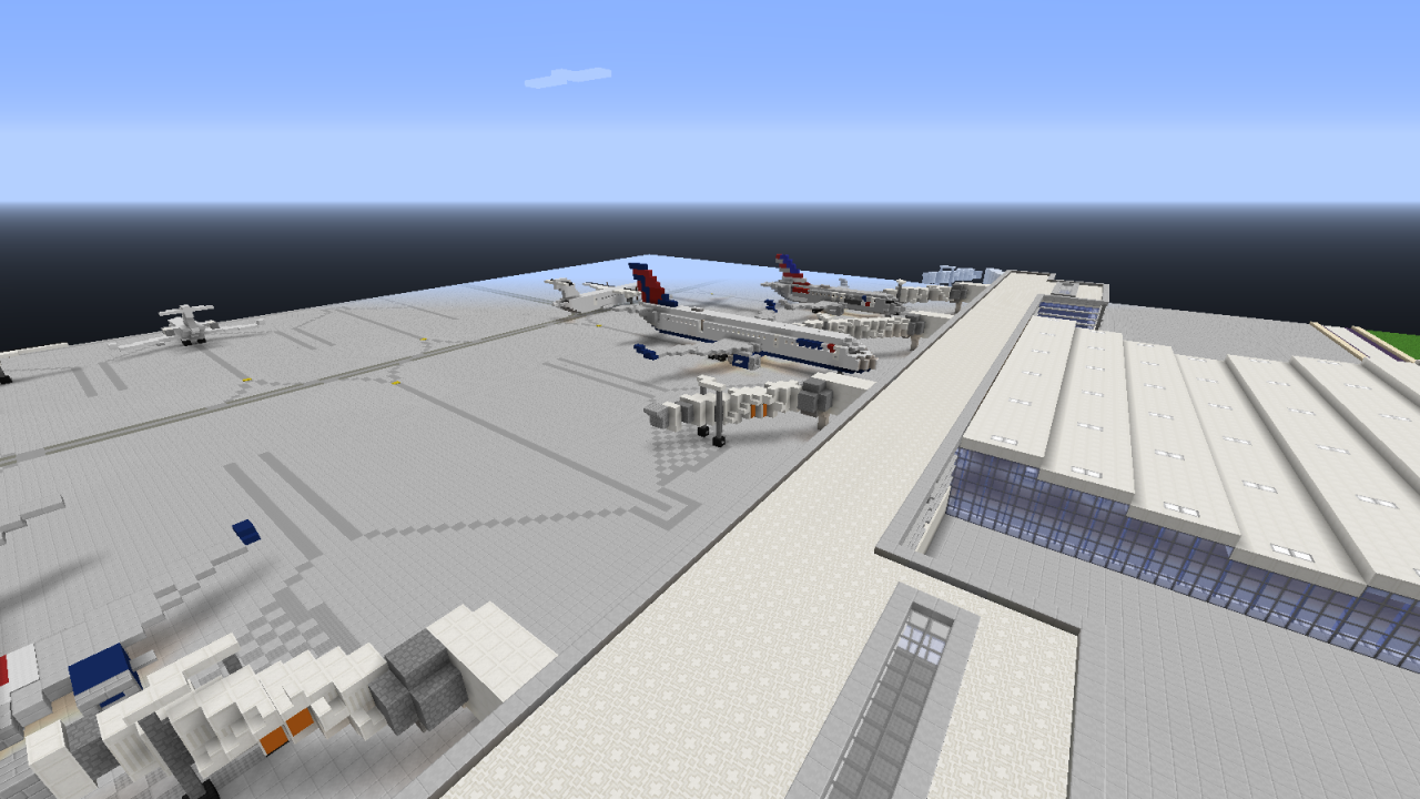 Airports and planes Minecraft Map