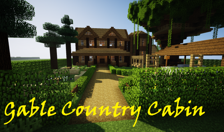 Gable Country Cabin +YARD Minecraft Map