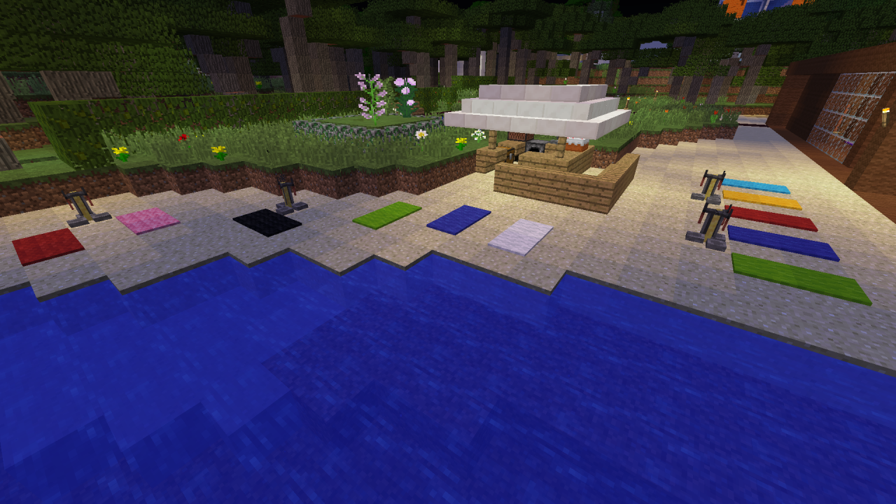 A simple Beach House. Minecraft Map