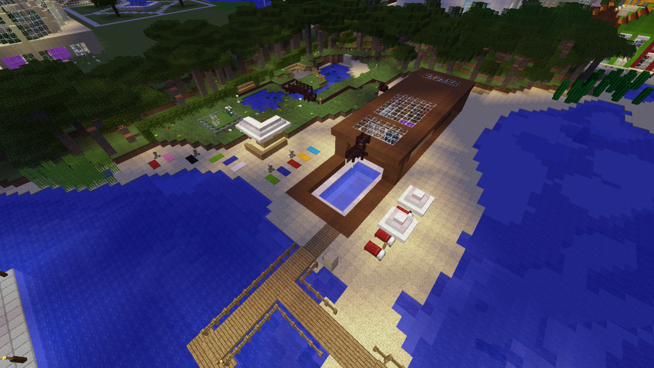 A simple Beach House. Minecraft Map