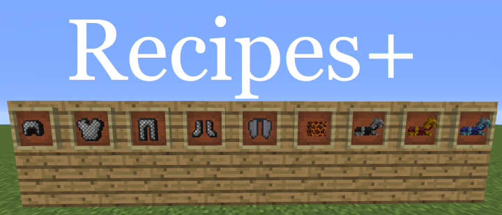 Recipes+ Minecraft Mod