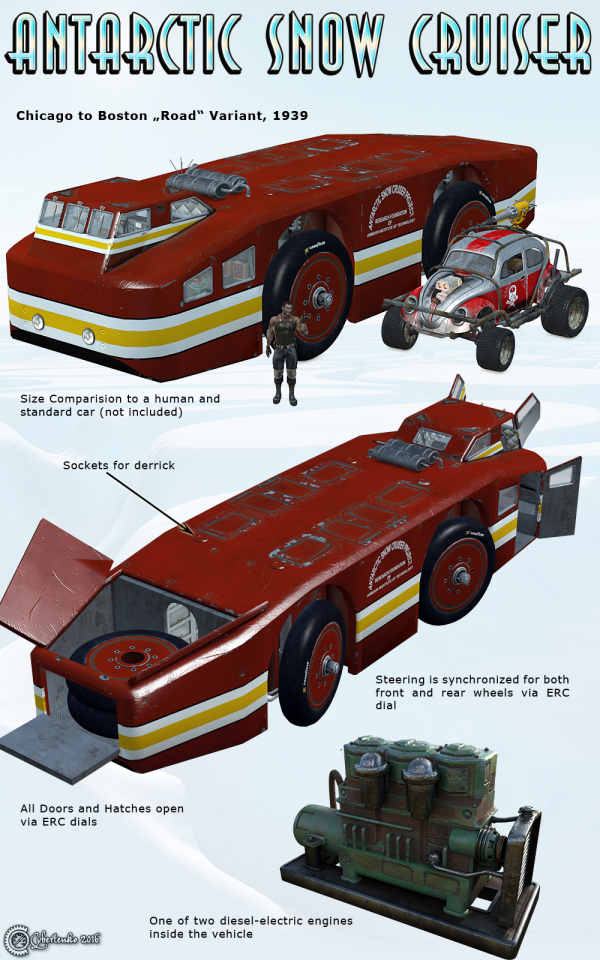 Antarctic Snow Cruiser Minecraft Map