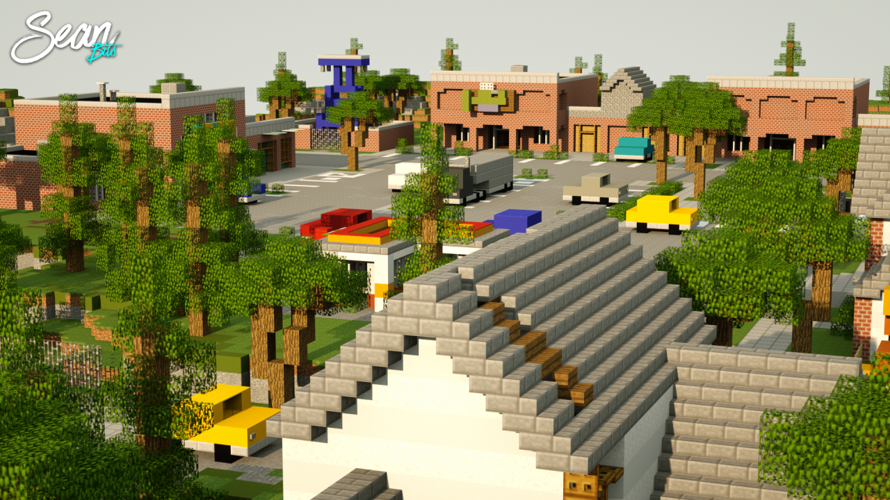 Retail Row in Minecraft! Minecraft Map