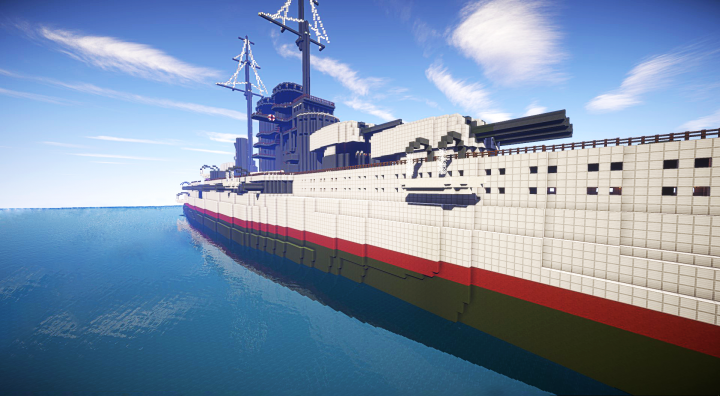 Gigantic Minecraft Redstone Warship Minecraft Map