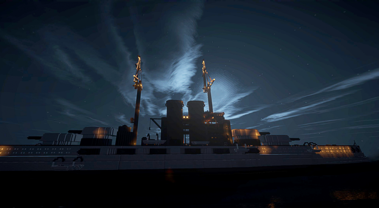 Gigantic Minecraft Redstone Warship Minecraft Map