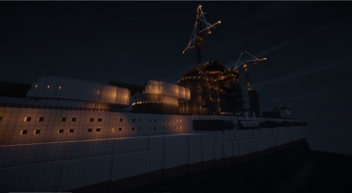 Gigantic Minecraft Redstone Warship Minecraft Map