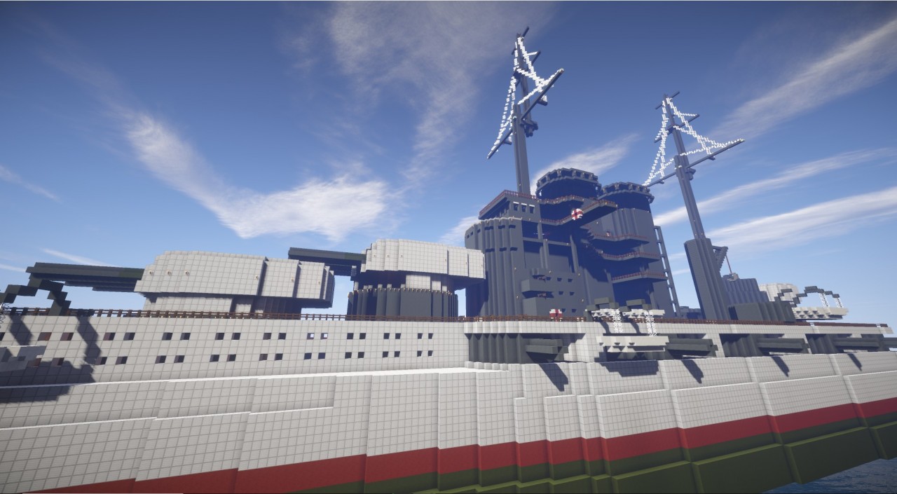 Gigantic Minecraft Redstone Warship Minecraft Map