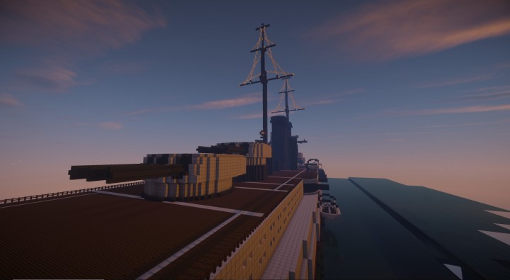 Gigantic Minecraft Redstone Warship Minecraft Map