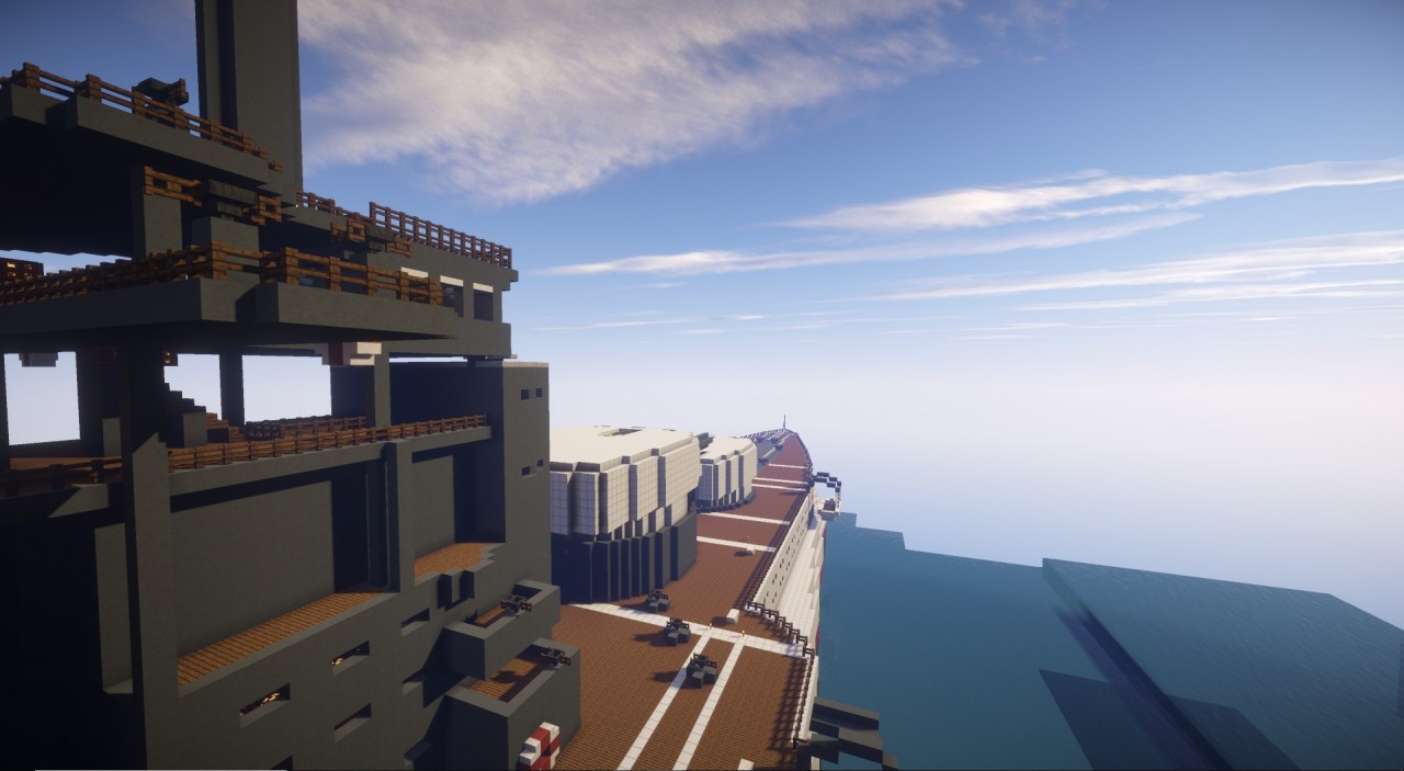 Gigantic Minecraft Redstone Warship Minecraft Map