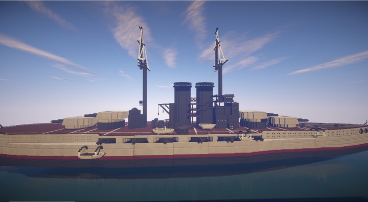 Gigantic Minecraft Redstone Warship Minecraft Map