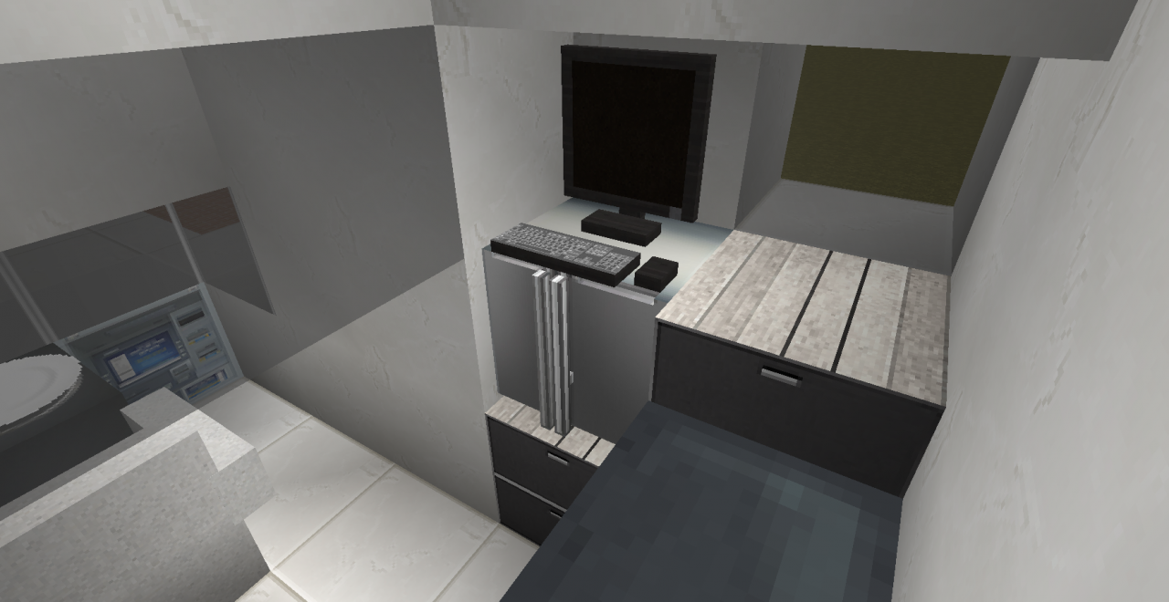 Kenworth T680 Sleeper Semi Truck & Flatbed Trailer Minecraft Map