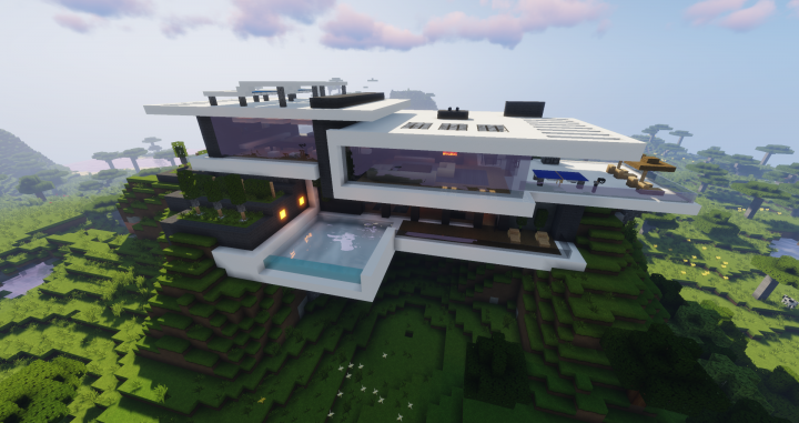 Modern Hill house #2 Minecraft Map