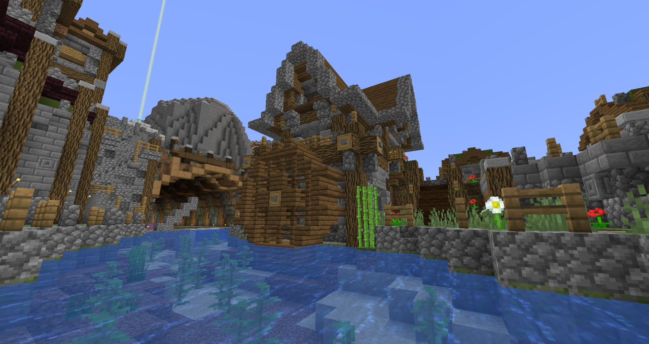 Medieval/Rustic Watermill Minecraft Map