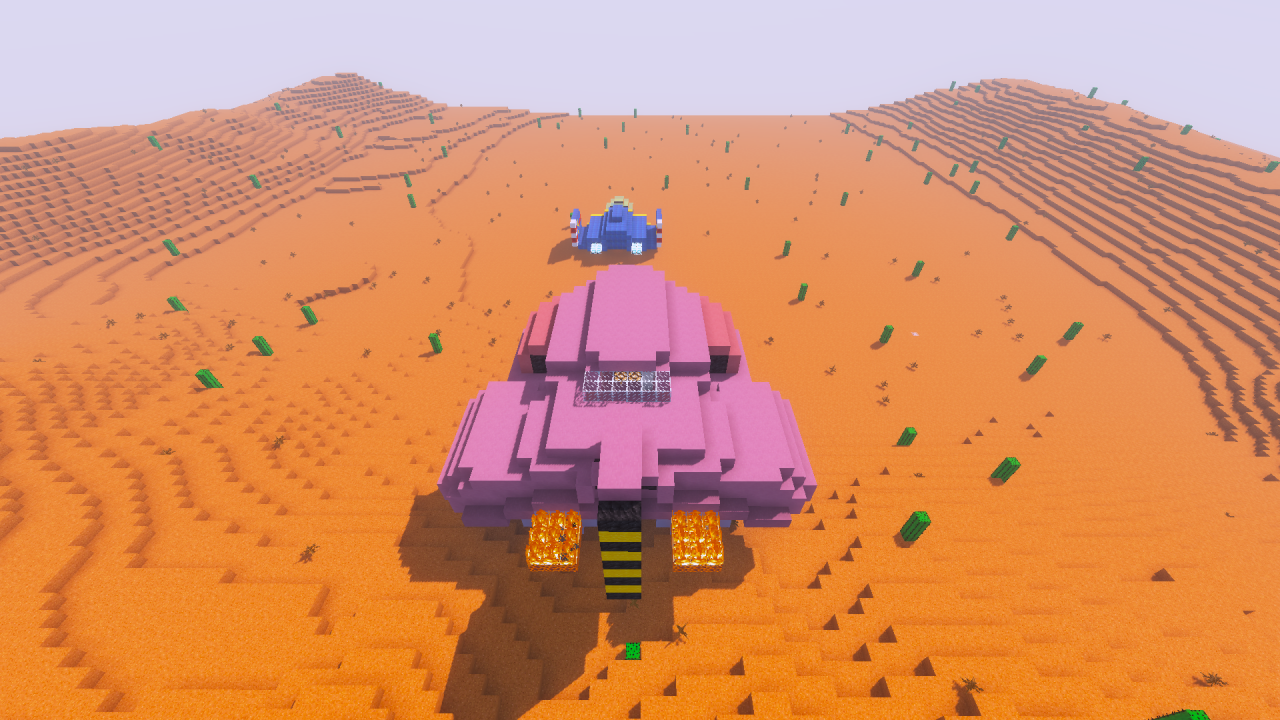 F-Zero Blue Falcon & Fire Stingray Minecraft Map