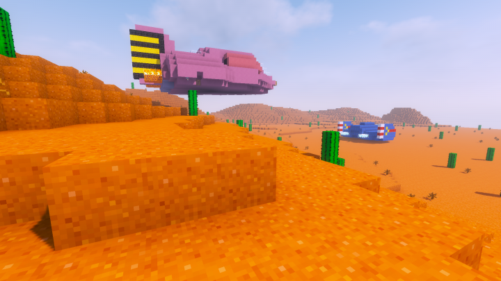 F-Zero Blue Falcon & Fire Stingray Minecraft Map