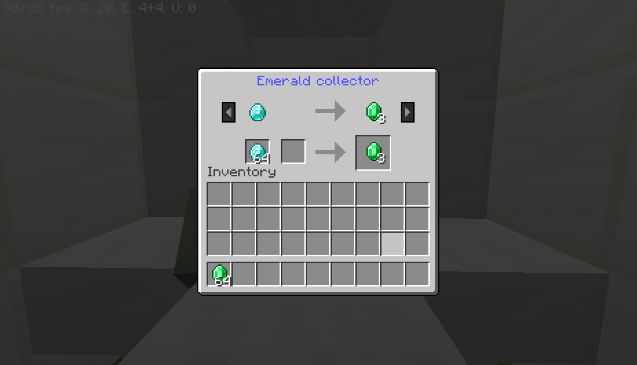 Diamond to Emerald Datapack Minecraft Map