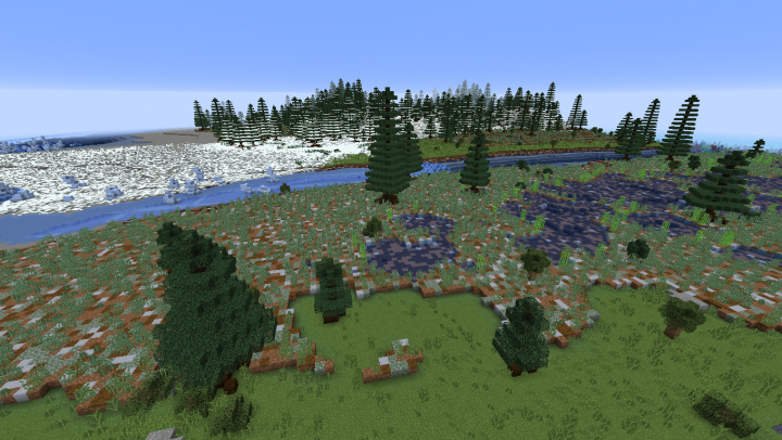 North Shore Tree and Ice pack Minecraft Map