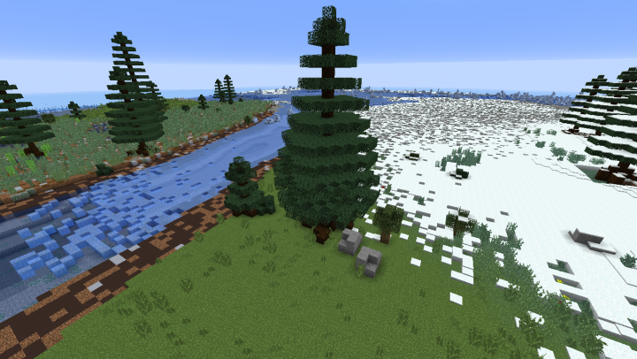 North Shore Tree and Ice pack Minecraft Map