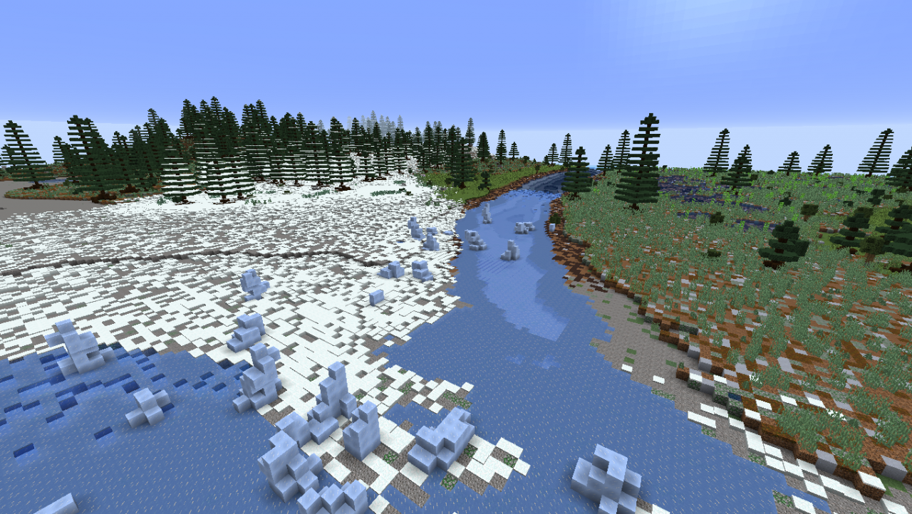 North Shore Tree and Ice pack Minecraft Map