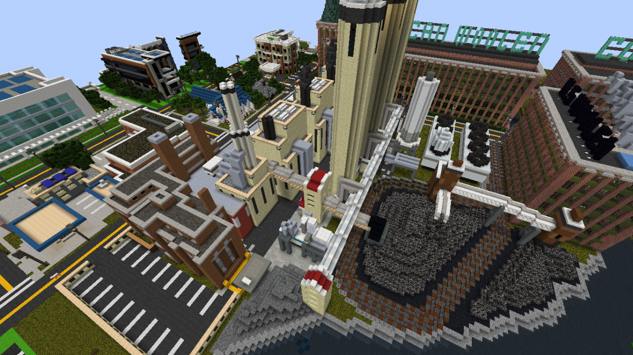 Coal Power plant Minecraft Map