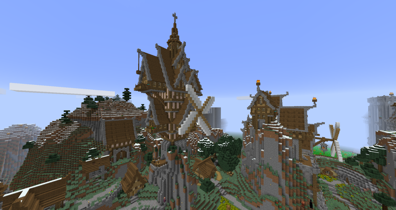 Steampunk/Medieval/Gothic House and Castle designs Minecraft Map