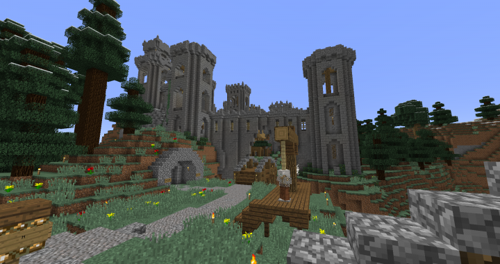 Steampunk/Medieval/Gothic House and Castle designs Minecraft Map