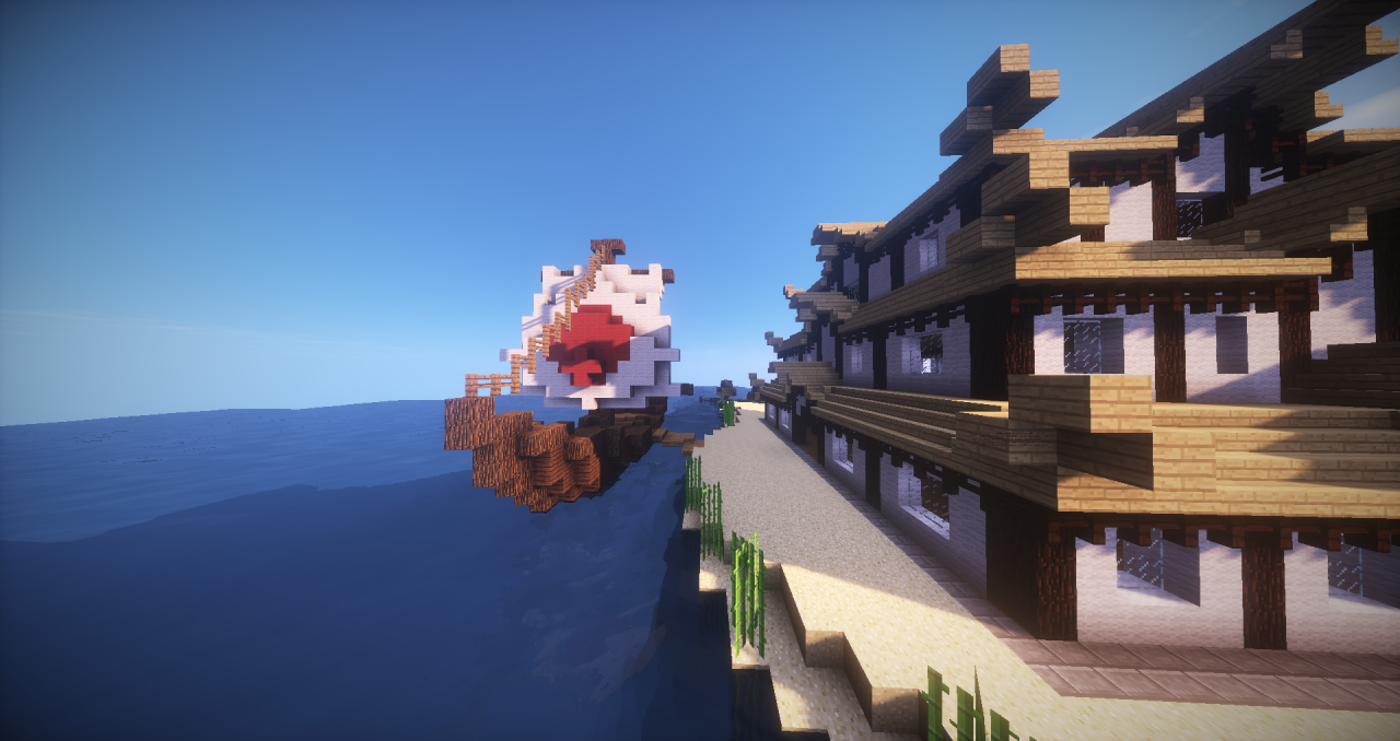 Japanese survival spawn Minecraft Map