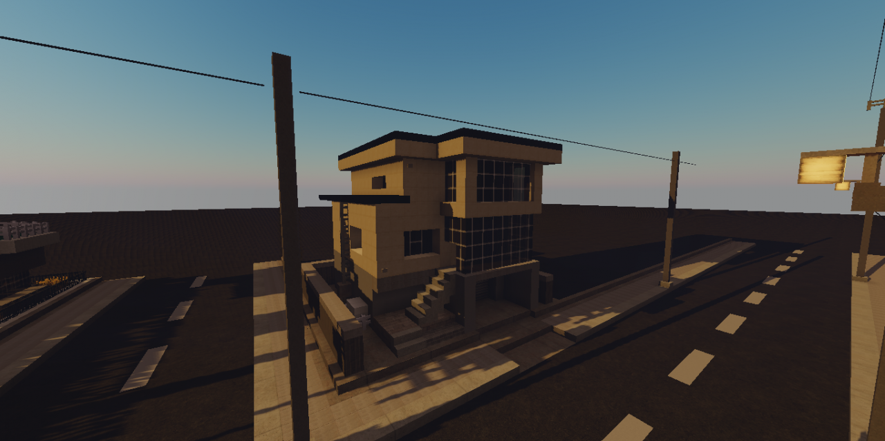 Tan House (not brick) Minecraft Map