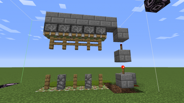 Redstone vertical gate Minecraft Map