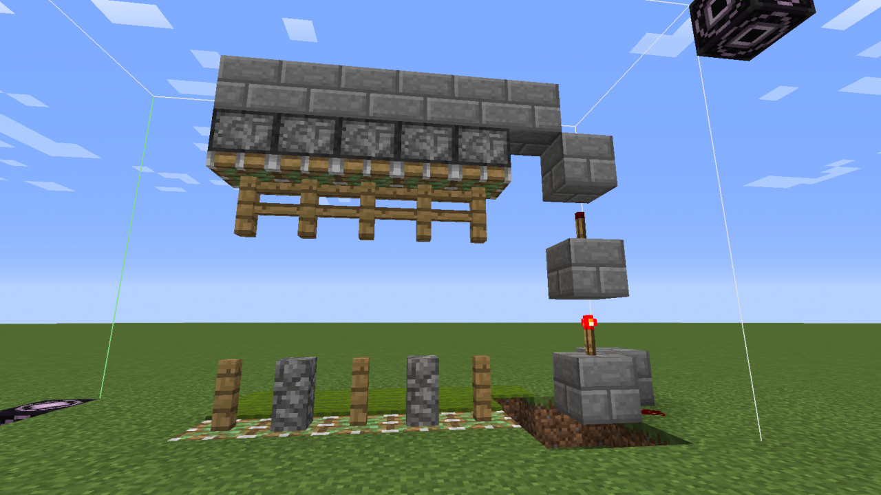 Redstone vertical gate Minecraft Map