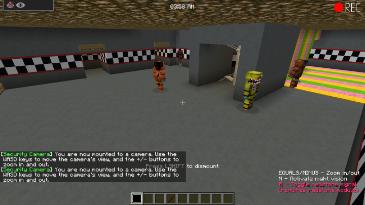 FNAF Fan Map+Working Characters Minecraft Map