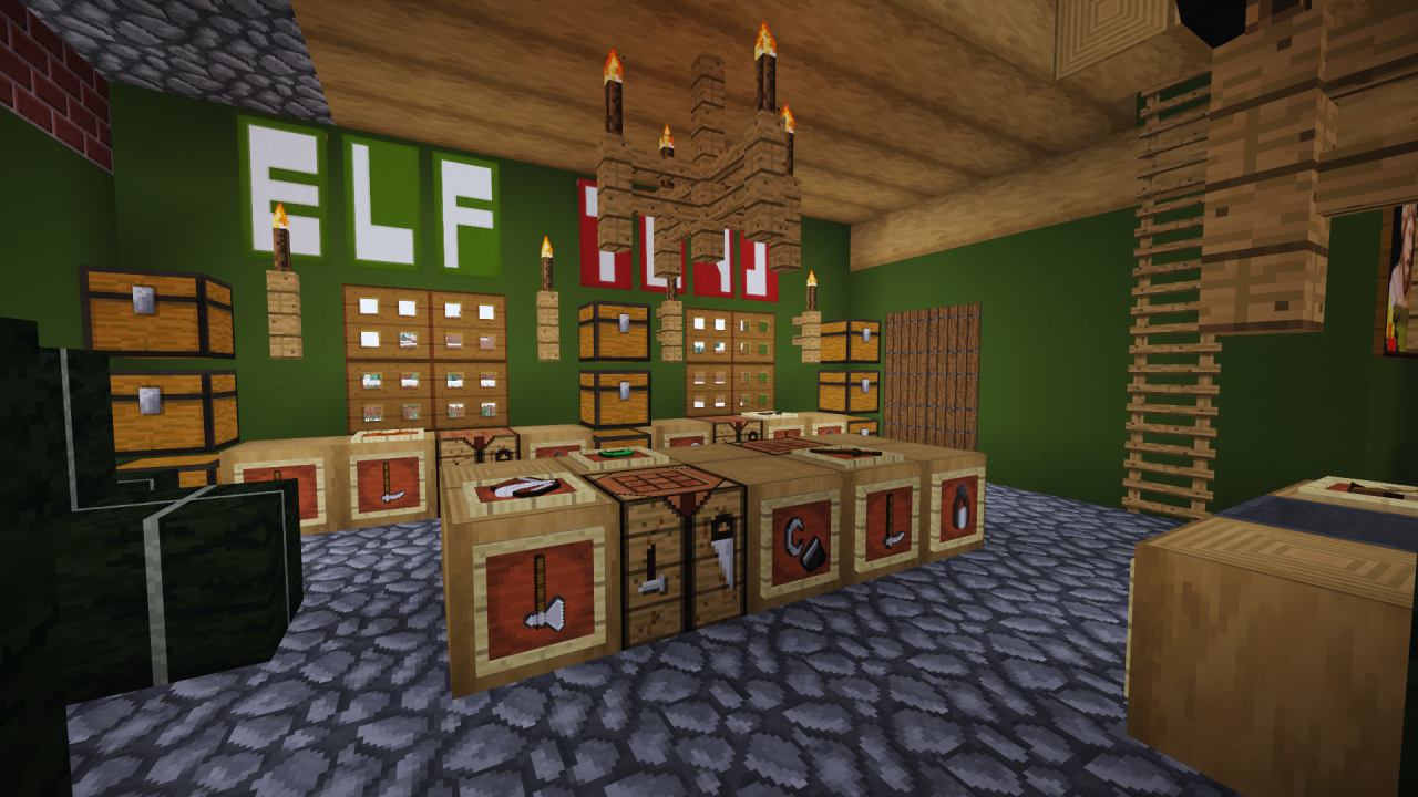 Elf Workshop Minecraft Map