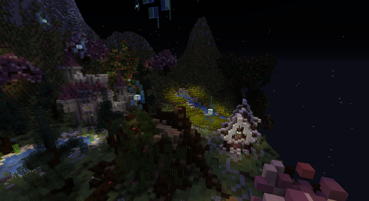 Floating Island Hub Minecraft Map