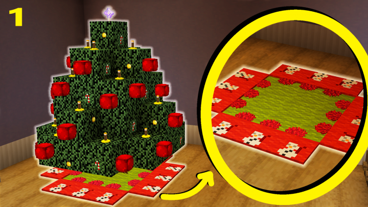 Minecraft - How To Make A Christmas Tree Mat/Carpet | Christmas Special ...