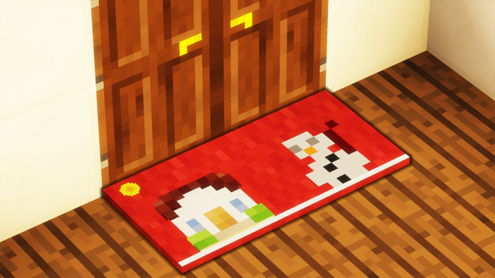 Minecraft - How To Make A Christmas Doormat Minecraft Project
