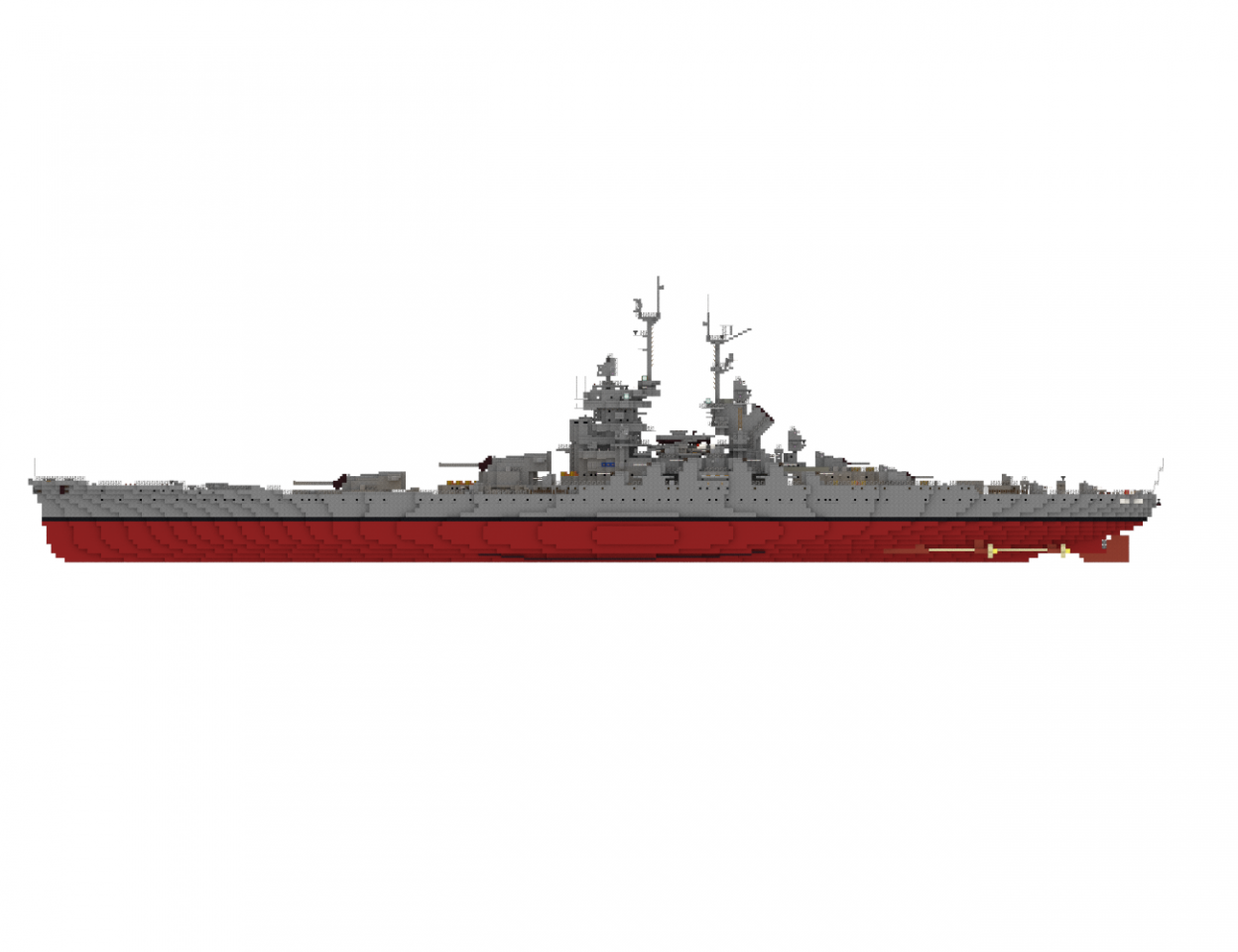 French battleship Jean Bart (1:1 scale) Minecraft Map