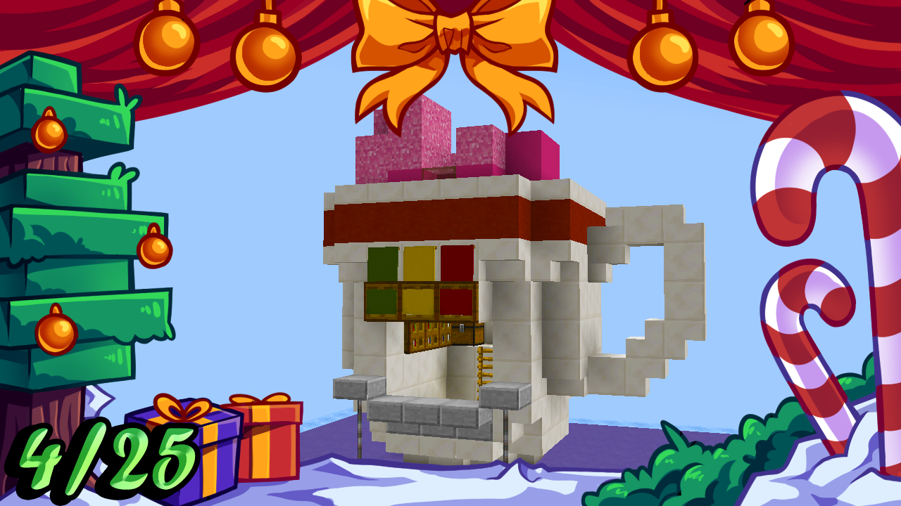 ️ Christmas Builds 4/25 🎁 HOT CHOCOLATE HOUSE Minecraft Map