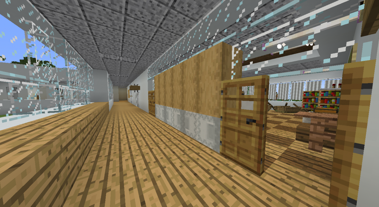 Japanese Junior High School Building Minecraft Map