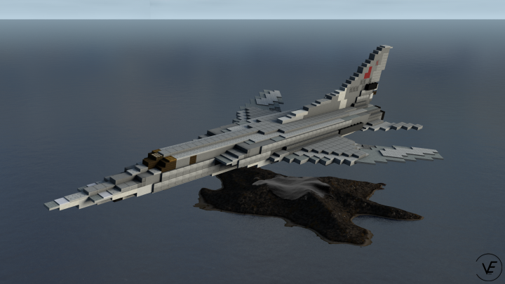 Tupolev Tu-22M3 Backfire-C | Scale: 1,5:1 Minecraft Map