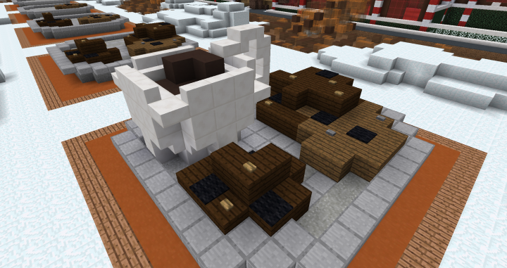 ️ Christmas Builds 6/25 🎁 COOKIES AND COFFE Minecraft Map