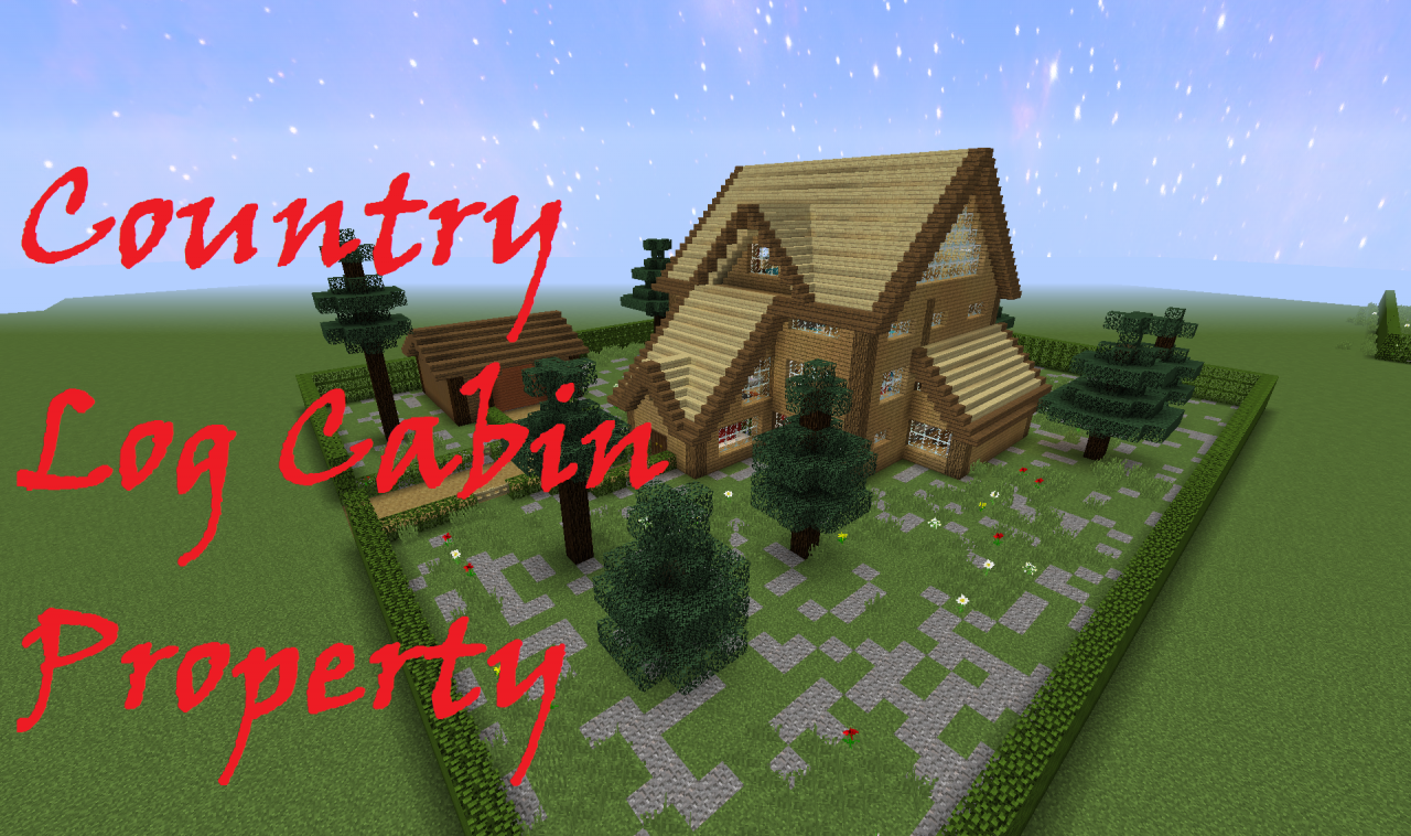 Country Log Cabin Property Minecraft Map
