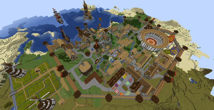 Medieval Spanish Town Minecraft Map