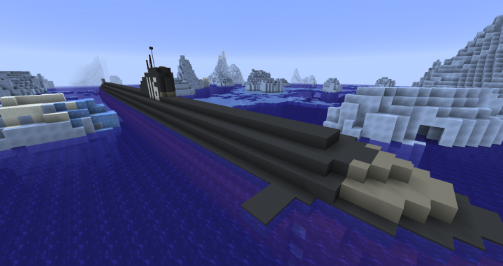 Among the Icebergs - Soviet November Class (inspired) nuclear submarine ...