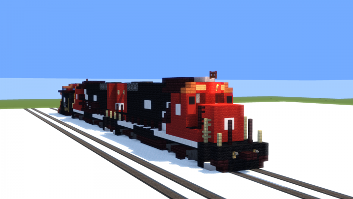 Canadian National Wedge Snow Plow Train Minecraft Map