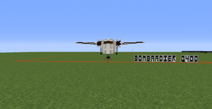 Bombardier Dash 8 Q400 Minecraft Map