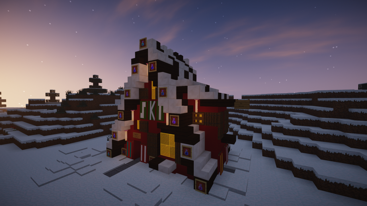 Ski Rental Shop Part of my Christmas Village Build set Minecraft Map